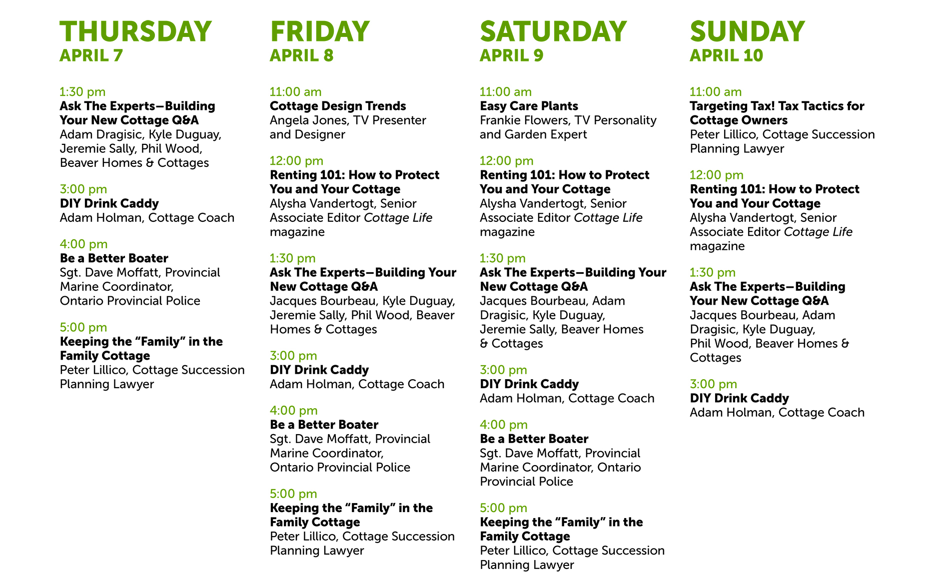 Main Stage - Cottage Life Shows